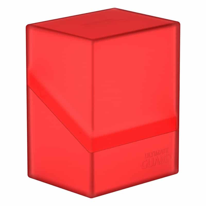 Ultimate Guard Ultimate Guard Boulder Deck Case 80+ Ruby Red - Guardian Games Corvallis