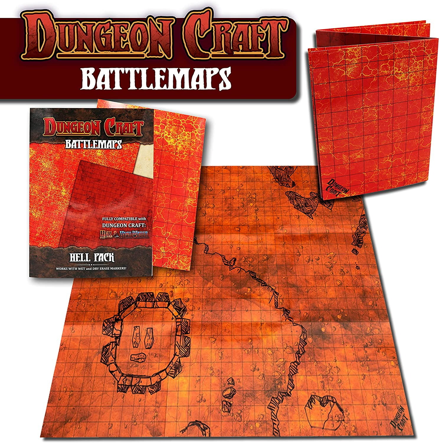 1985 Games Dungeon Craft Battle Maps Hell Pack - Guardian Games Corvallis