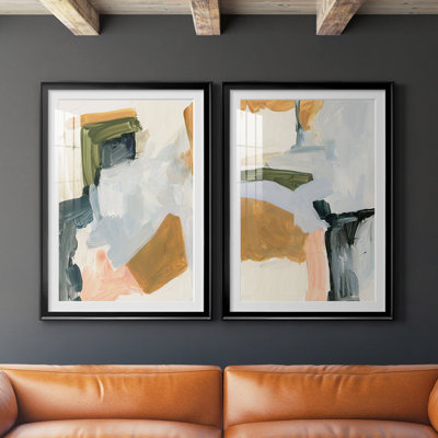 Palette Meld I - 2 Piece Picture Frame Print Set Size: 42.5" H x 61" W ...