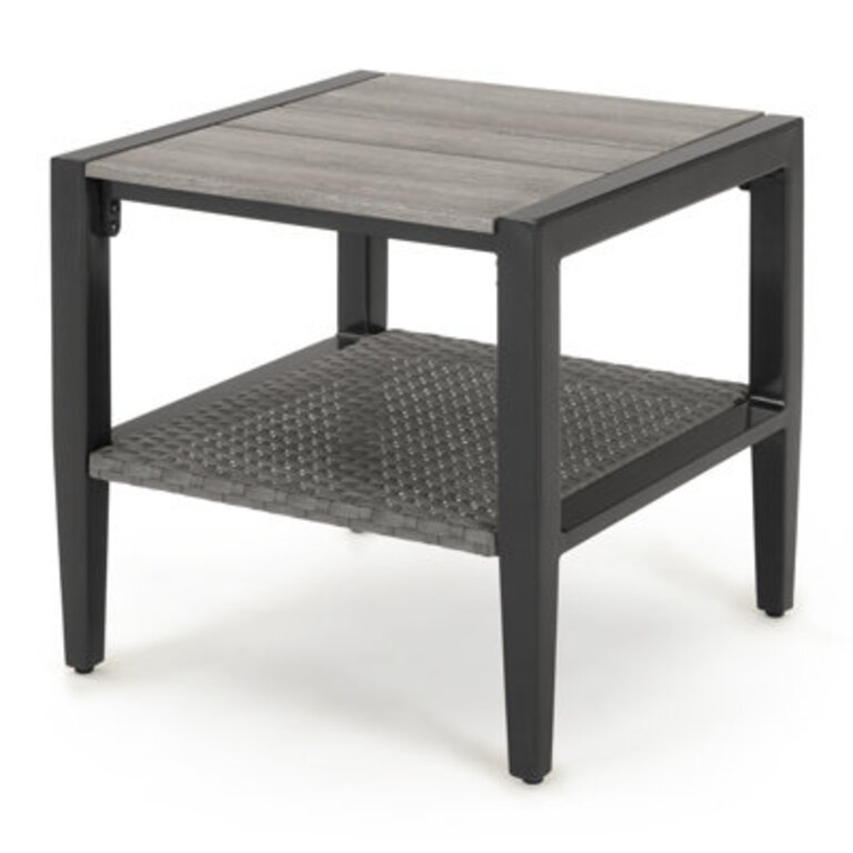 Outdoor Contemporary 20X20 Side Table - Gray - Wayfair Outlet - San ...