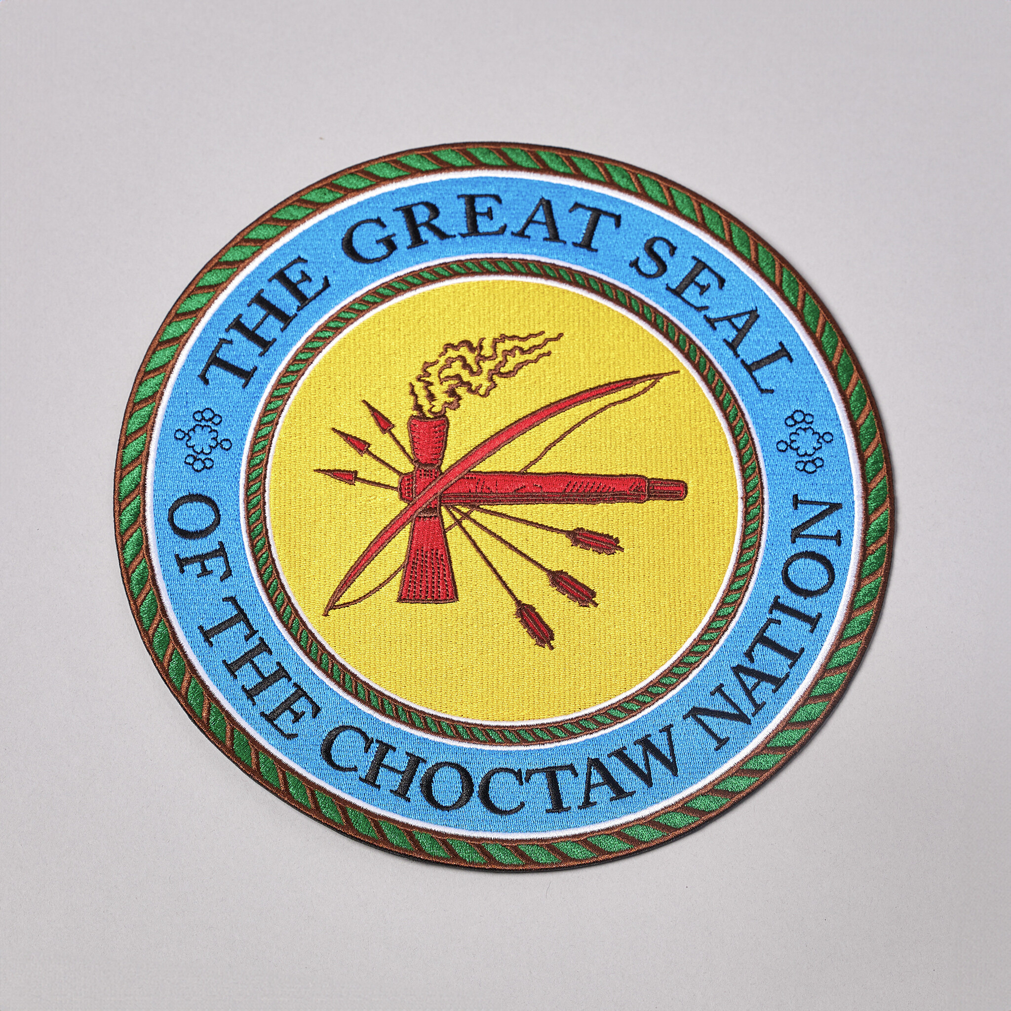 4" Great Seal Patch - CCC - Choctaw Cultural Center Hvshi Gift Store