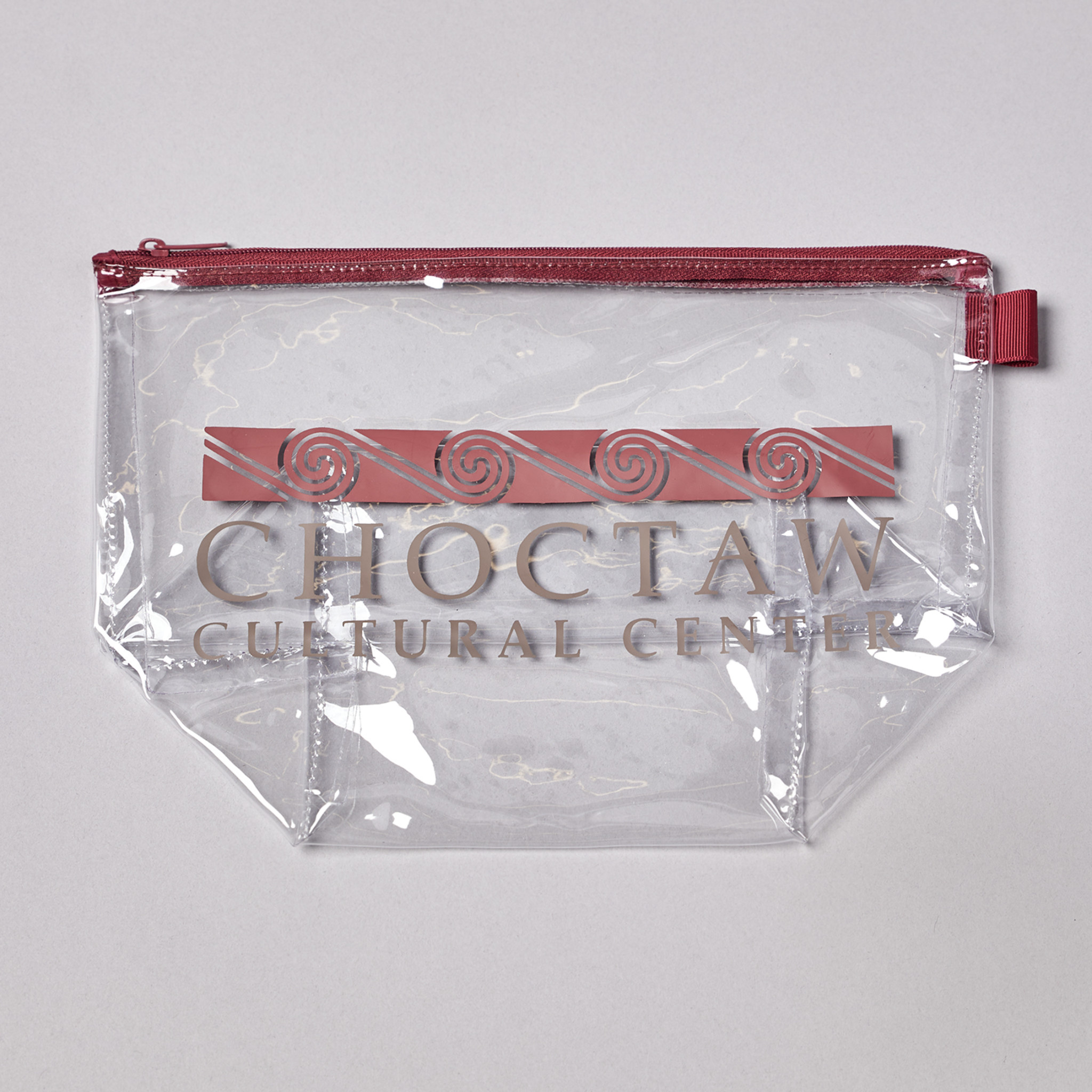 CCC Logo Clear Cosmetic Bag - Choctaw Cultural Center Hvshi Gift Store