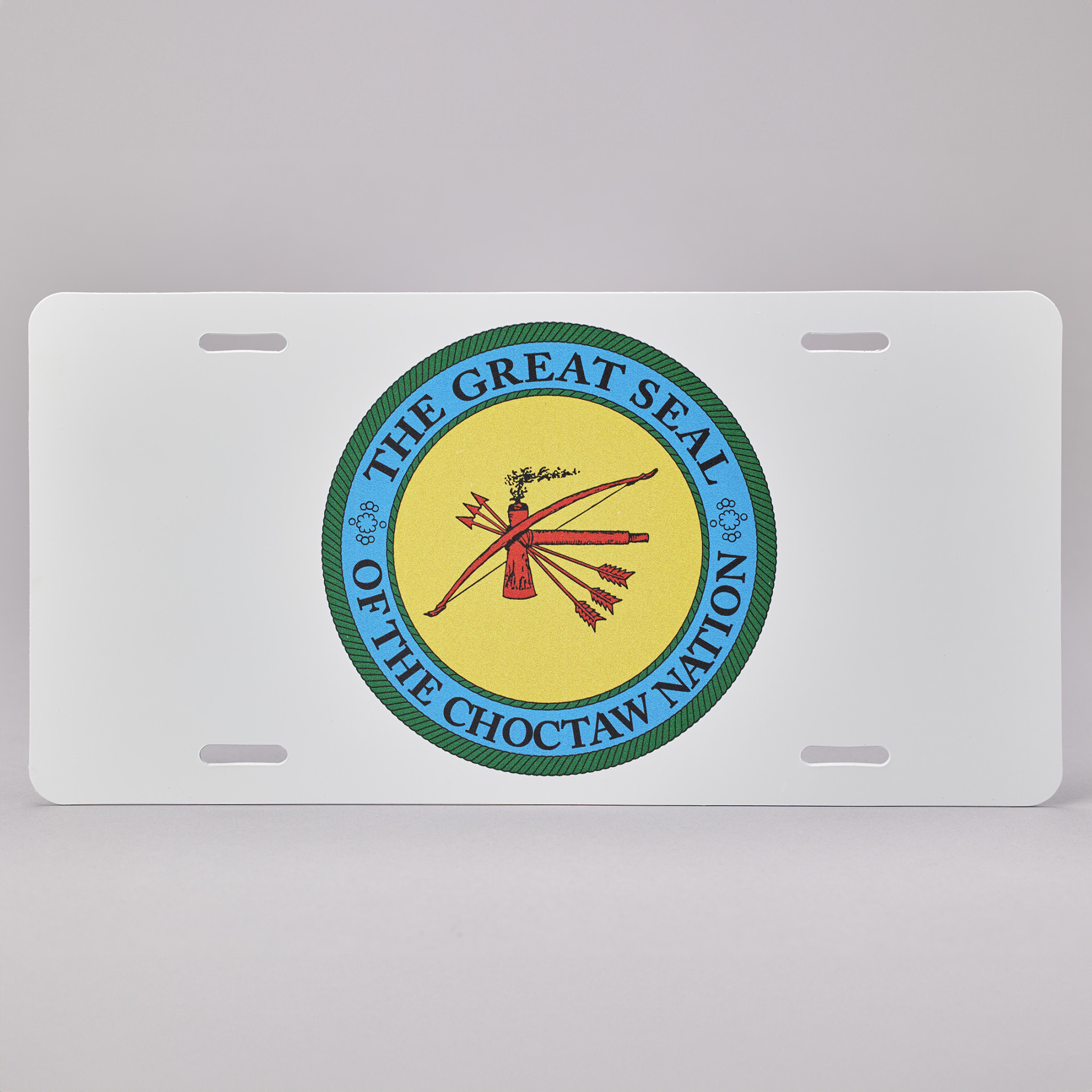 Great Seal License plate cover - Choctaw Cultural Center Hvshi Gift Store