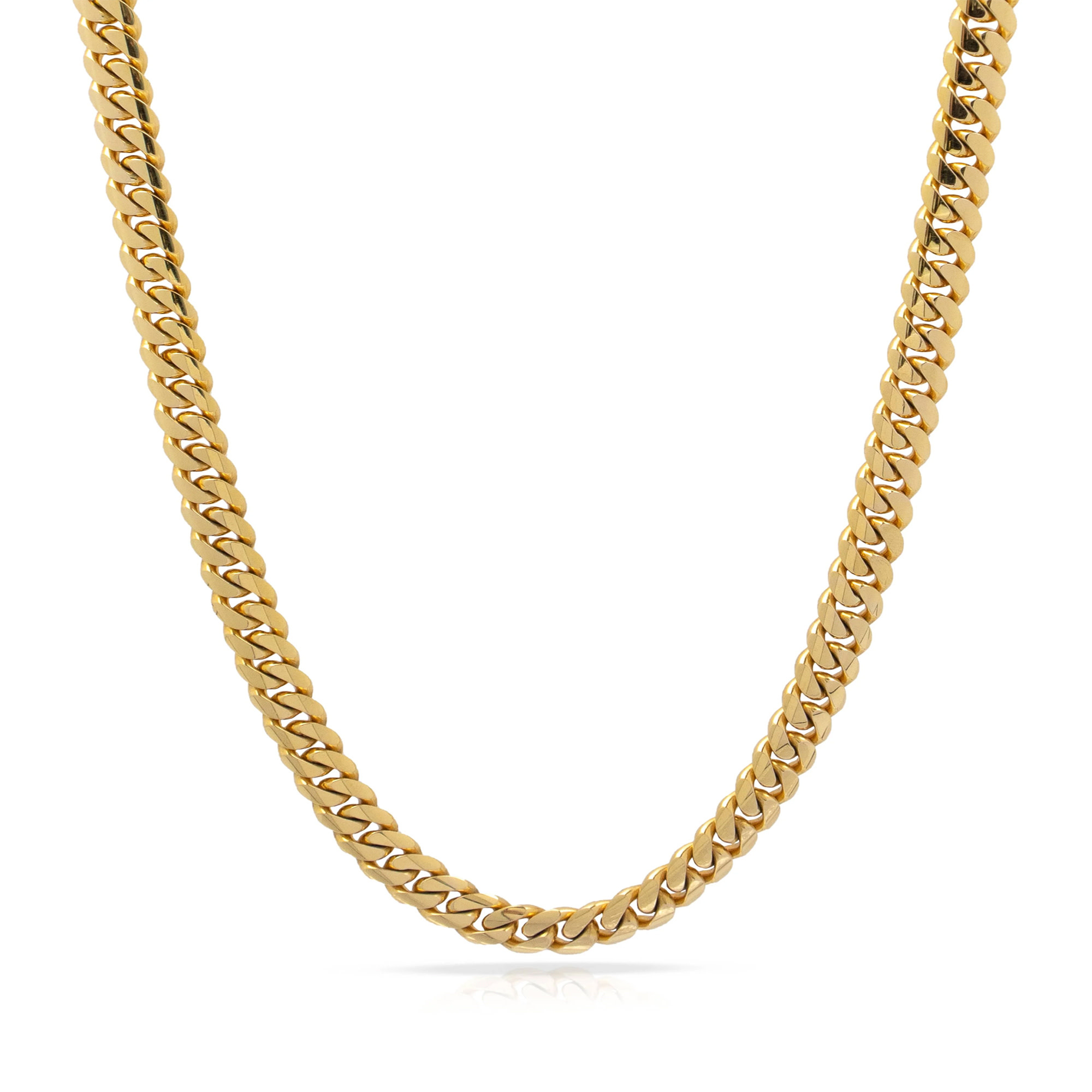 10 MM- Cuban Link Chain 10K - SOLID GOLD - Unik Jewelry - Gold and ...