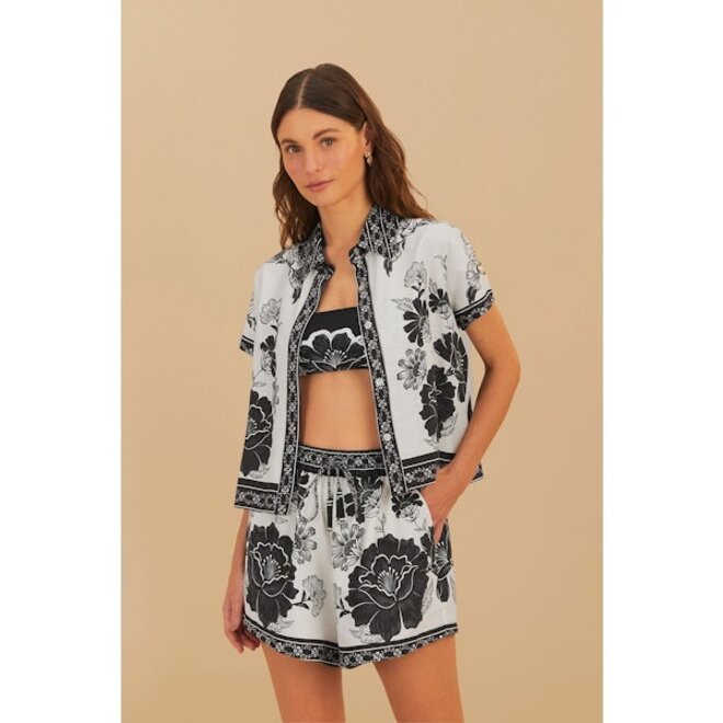 Farm Rio Flower Leopards Short 329302 - Indigo