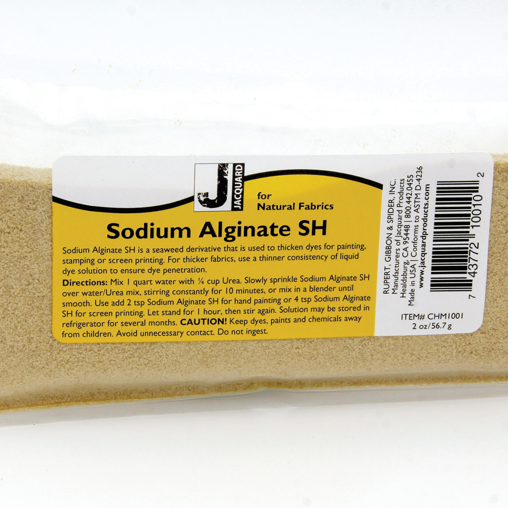 Jacquard Soduim Alginate, 2oz - KCAI Underground Art Store