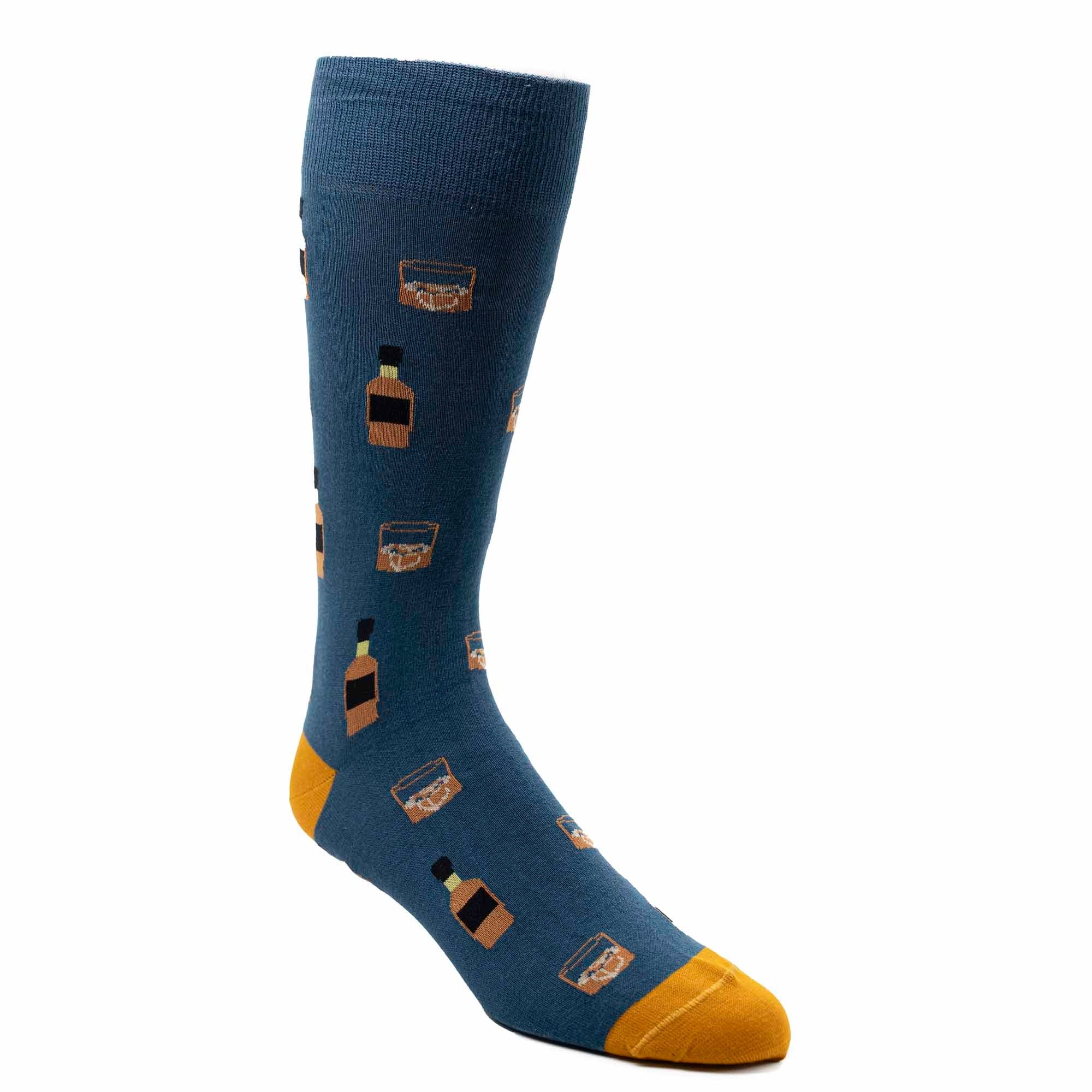 Gordon of New Orleans Whiskey Bottle Socks | Blue - Sam Howard Men's ...
