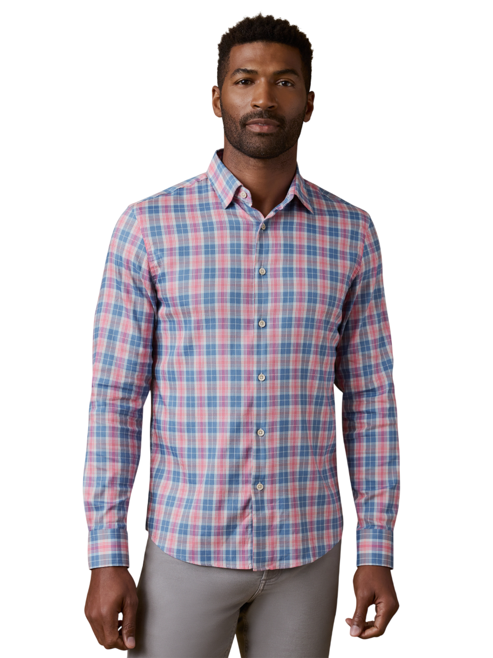 Faherty Movement Monterey Shirt Marine Rose Plaid | Sam Howard - Sam ...