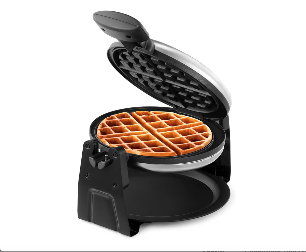 7" Rotary Belgian Waffle Maker | Black - The Country Store on Main
