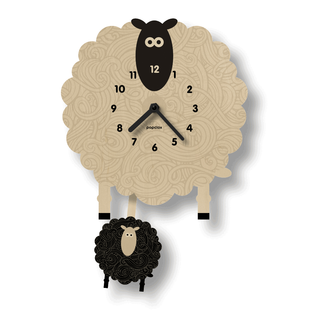 Popclox Pendulum Clock - Animals - The Country Store on Main