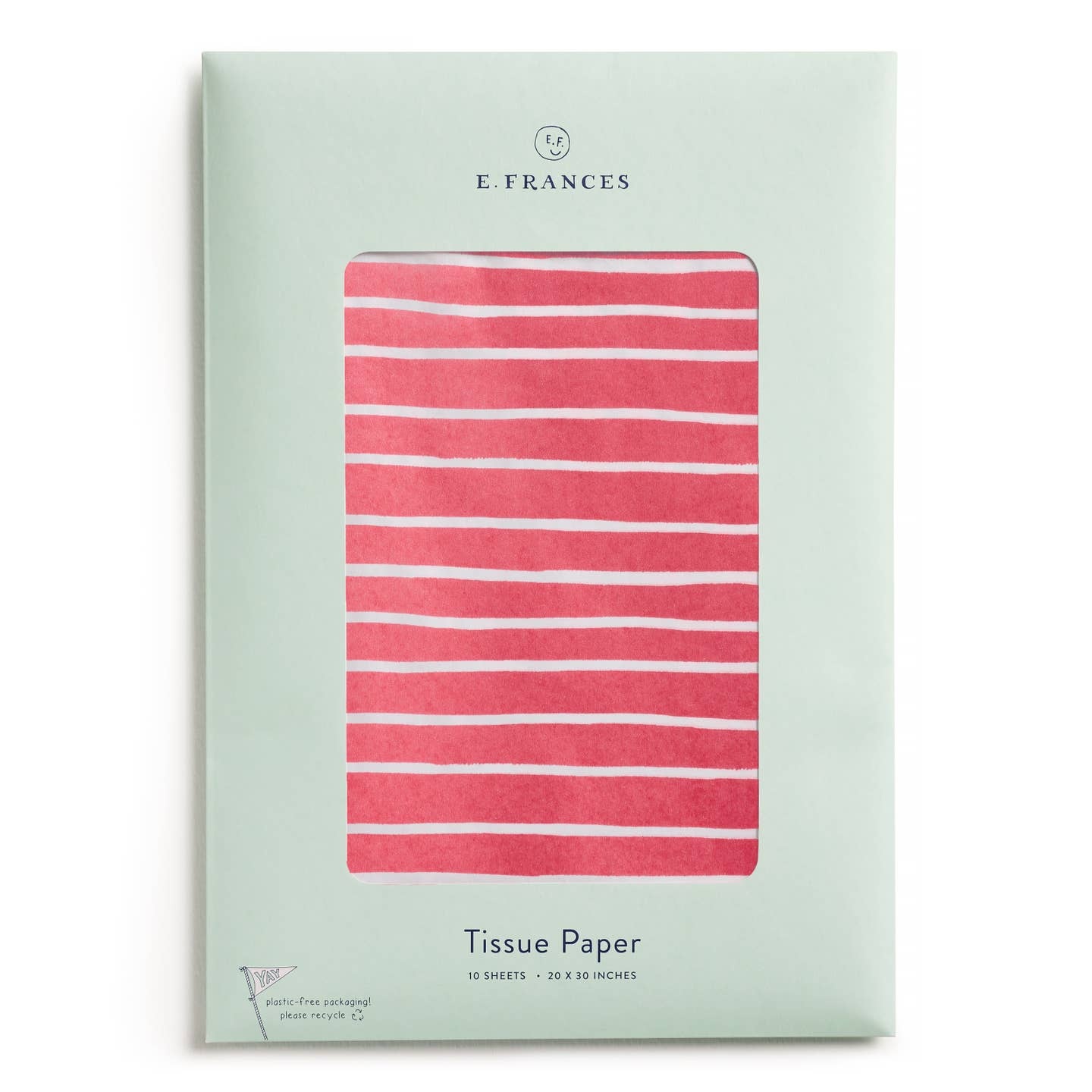 E. Francis Red and White Stripe Tissue Paper - The Country Store on Main