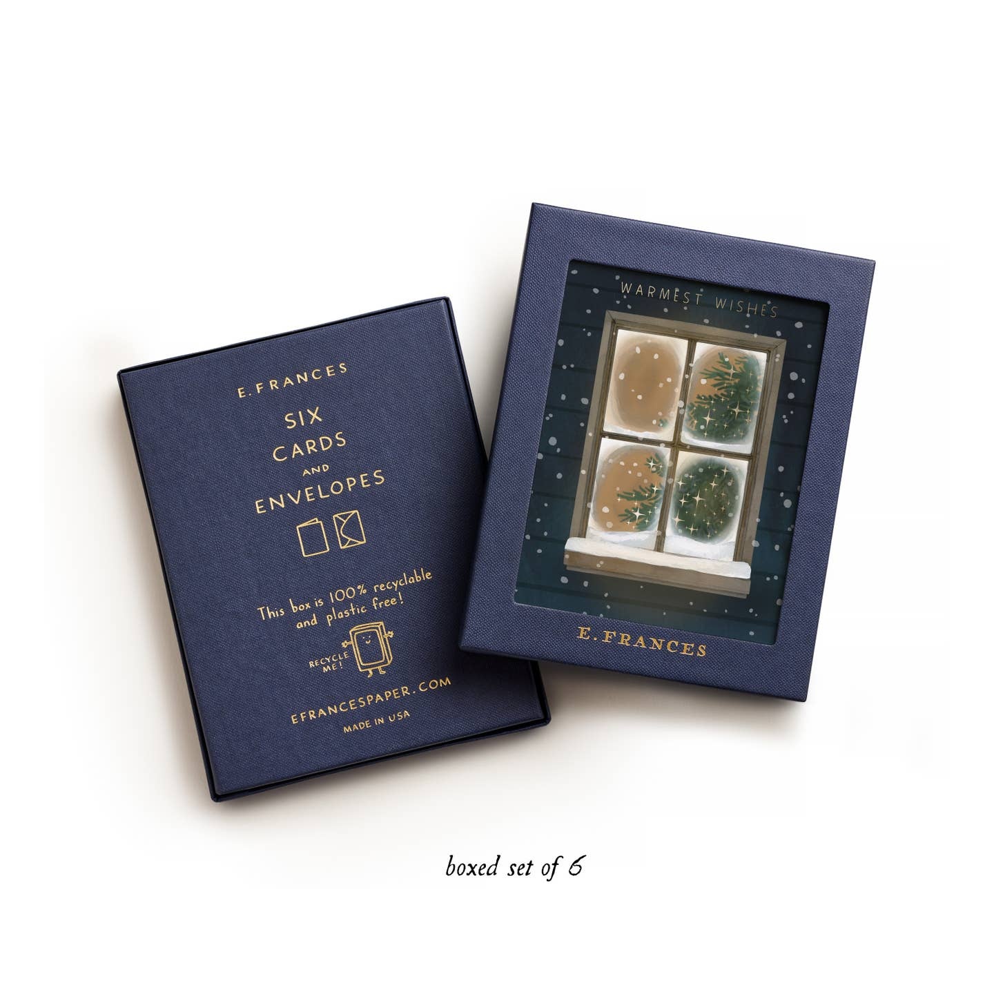 E. Francis Frosty Window Cards (Boxed Set of 6) - The Country Store on Main