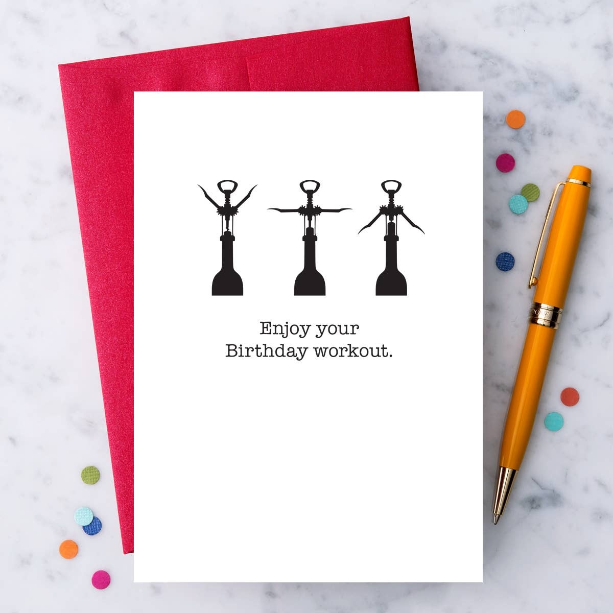 Design with Heart Enjoy Your Birthday Workout Card - The Country Store ...