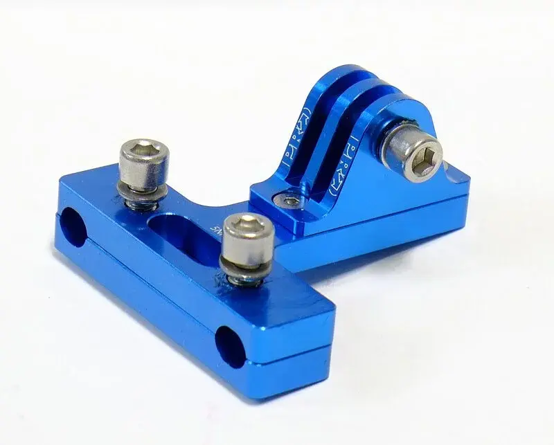 Pro Camera Mount Saddle Rail Blue - Ecclestone Cycle