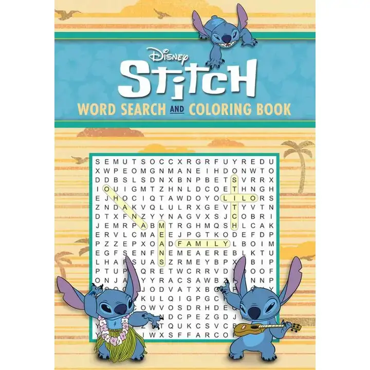Disney Stitch Word Search and Coloring Book - Revelry Toys