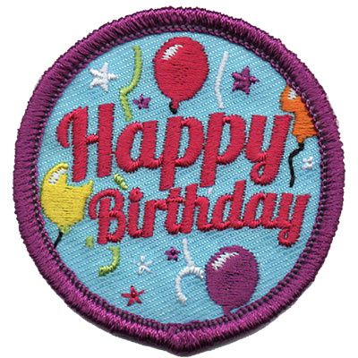 advantage Screen Printing and Emblem Birthday Fun Patch - Girl Scouts ...