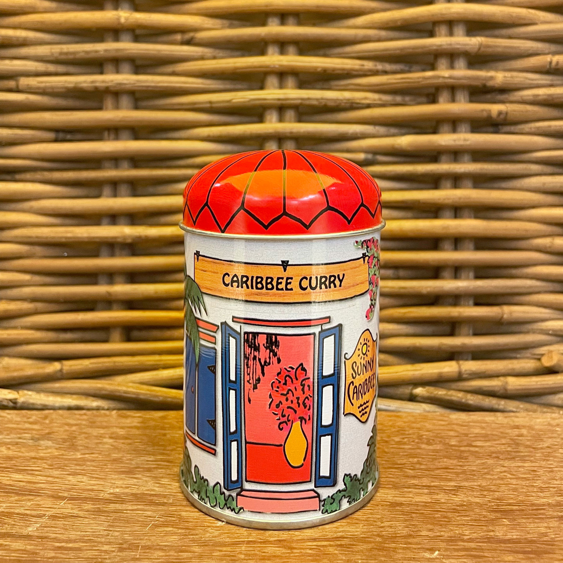 Caribbee Curry Shaker Tin - Sunny Caribbee
