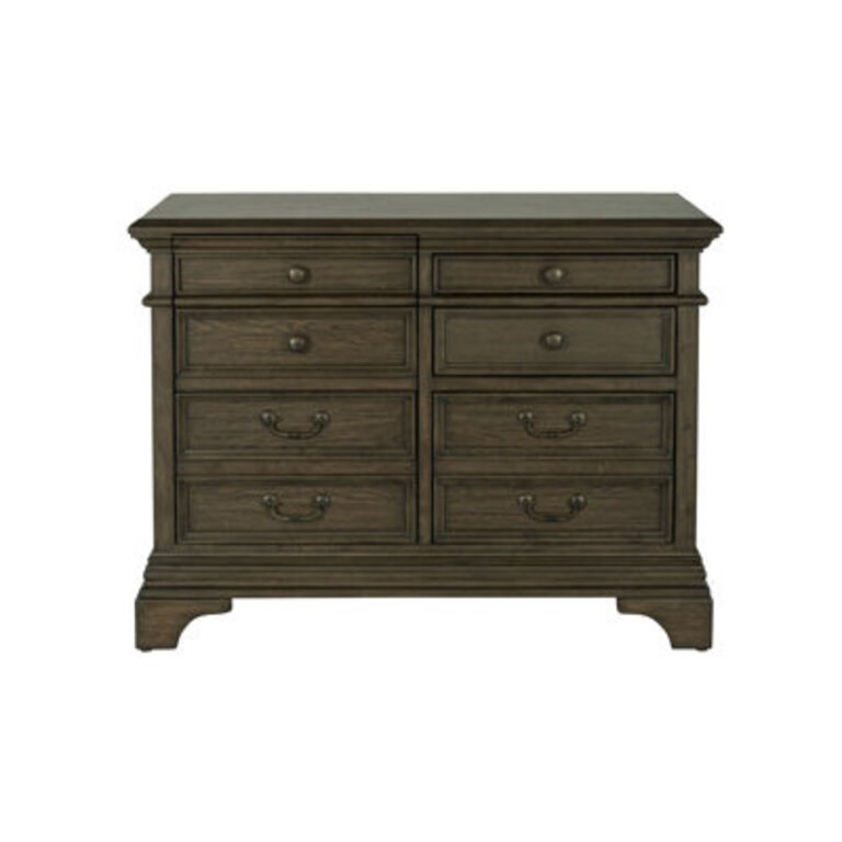 Gaida Burnished Oak Lateral Filing Cabinet - Wayfair Outlet ...