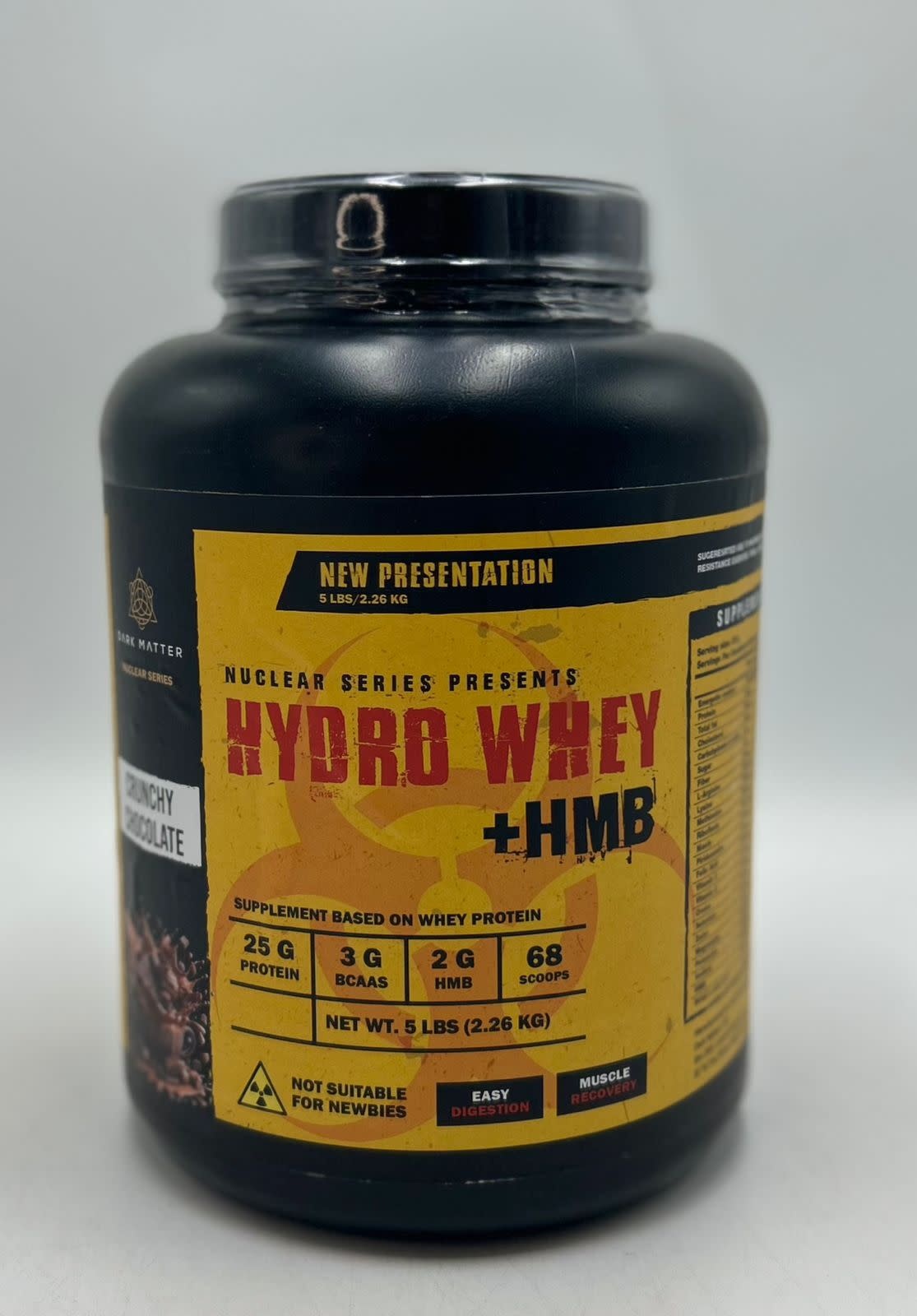 DARK MATTER HYDRO WHEY + HMB 5 LB 68 SERV CRUNCHY CHOCO - Choco Suples