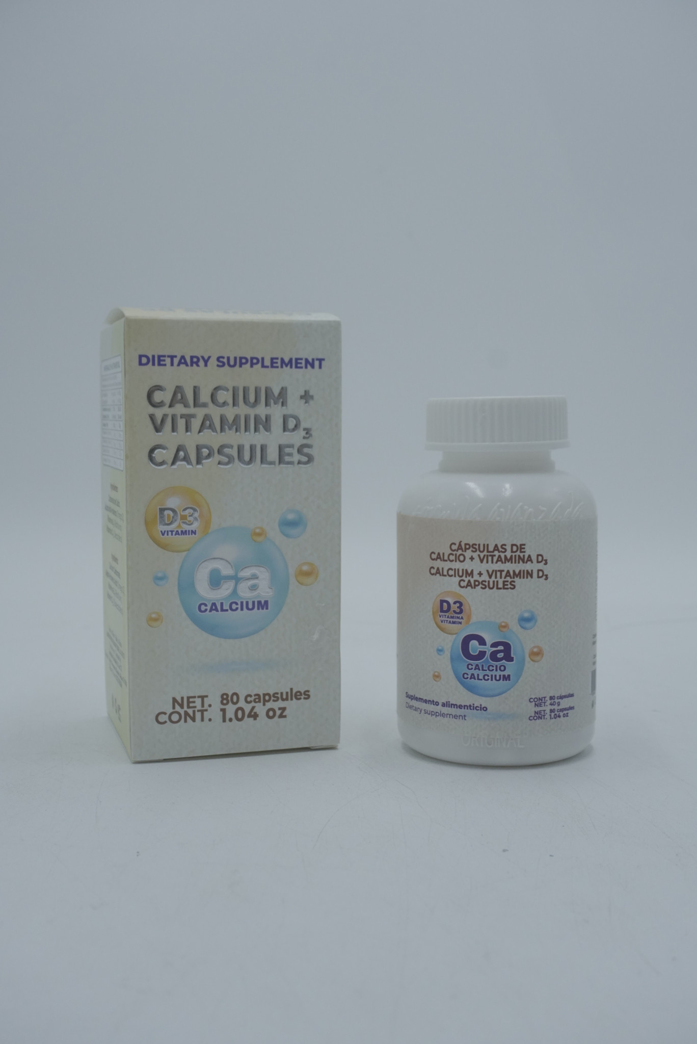 VIDANAT CALCIO Y VITAMINA D3 VIDANAT 80 CAP - Choco Suples