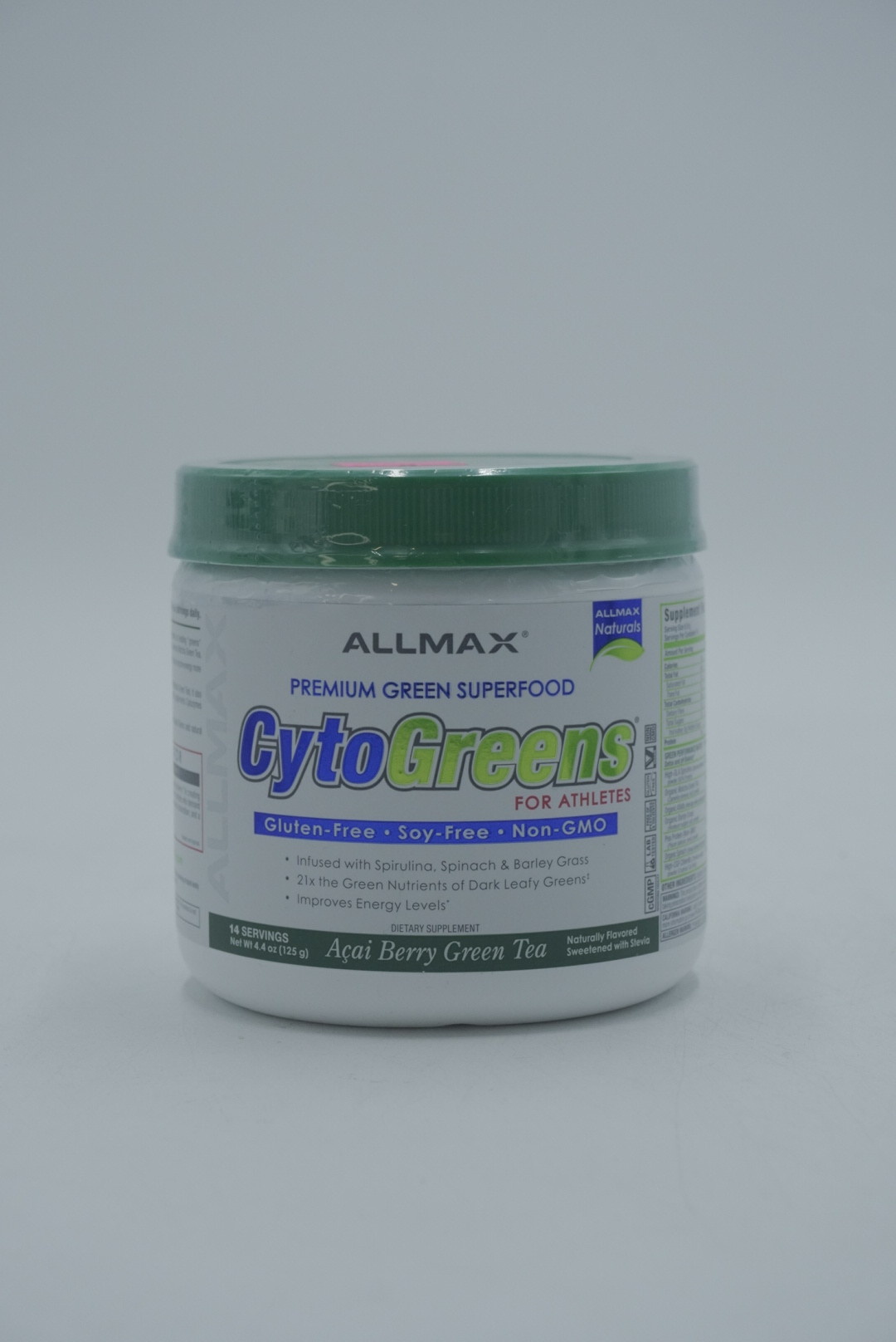 ALLMAX CYTOGREENS 14 SERV ACAI BERRY GREEN TEA - Choco Suples