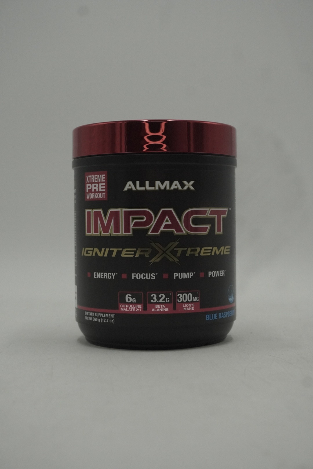ALLMAX IMPACT IGNITER 330 MG 50 SERV BLUE RASP - Choco Suples