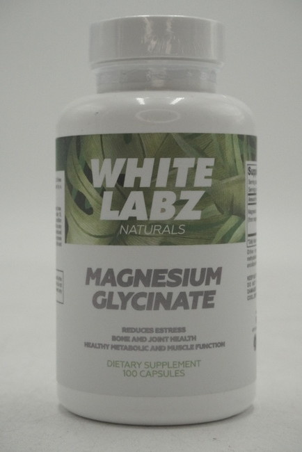 WHITE LABZ MAGNESIUM GLYCINATE WHITE LABZ 200MG 100 CAP - Choco Suples
