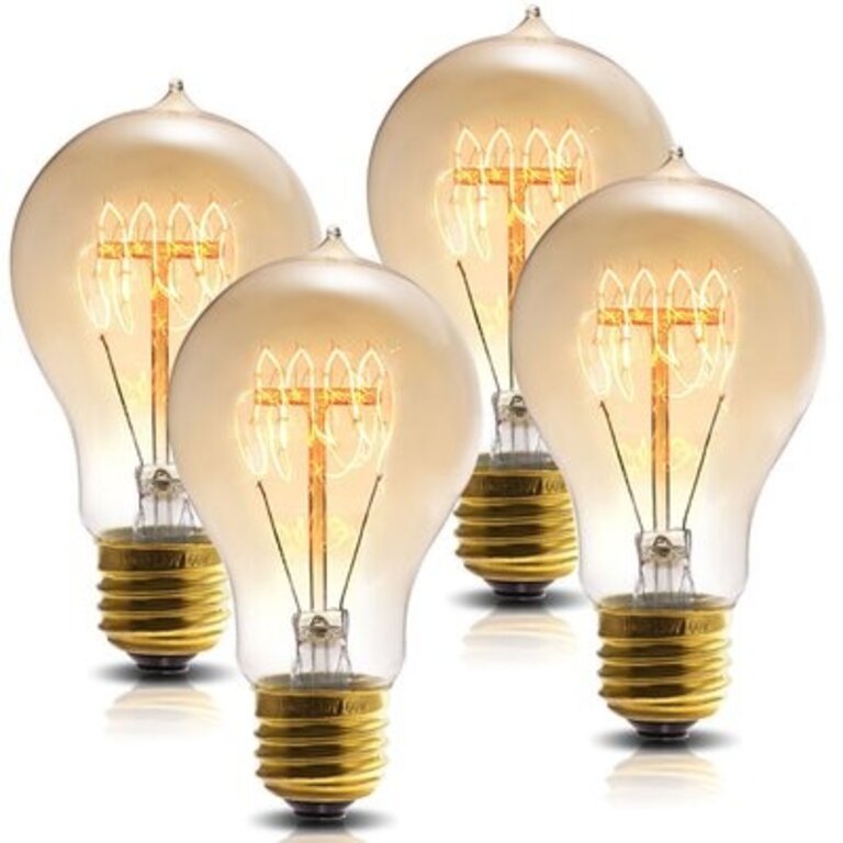 60 Watt A19 E26 Dimmable Light Bulb Vintage Edison Bulbs in Warm White ...
