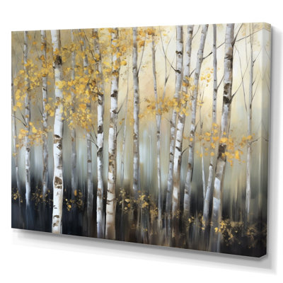 Mahia Birch Tree Dense Forest I - Print Format: Wrapped Canvas, Size ...