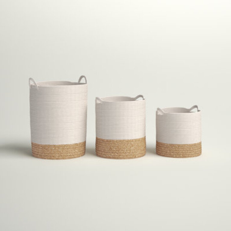 3 Piece Fabric Basket Set - Wayfair Outlet - Augusta, GA