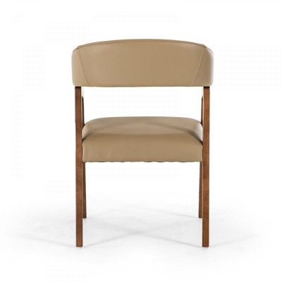 Dingle Modern Taupe & Walnut Dining Chair - Wayfair Outlet - Augusta, GA