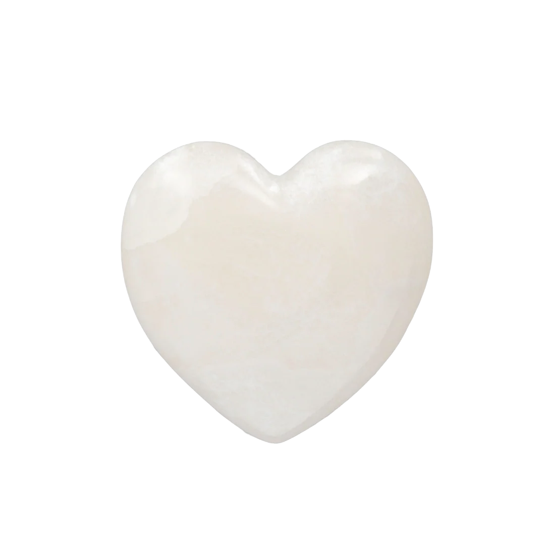 ALABASTER STONE HEART L - The Yellow Door Decor