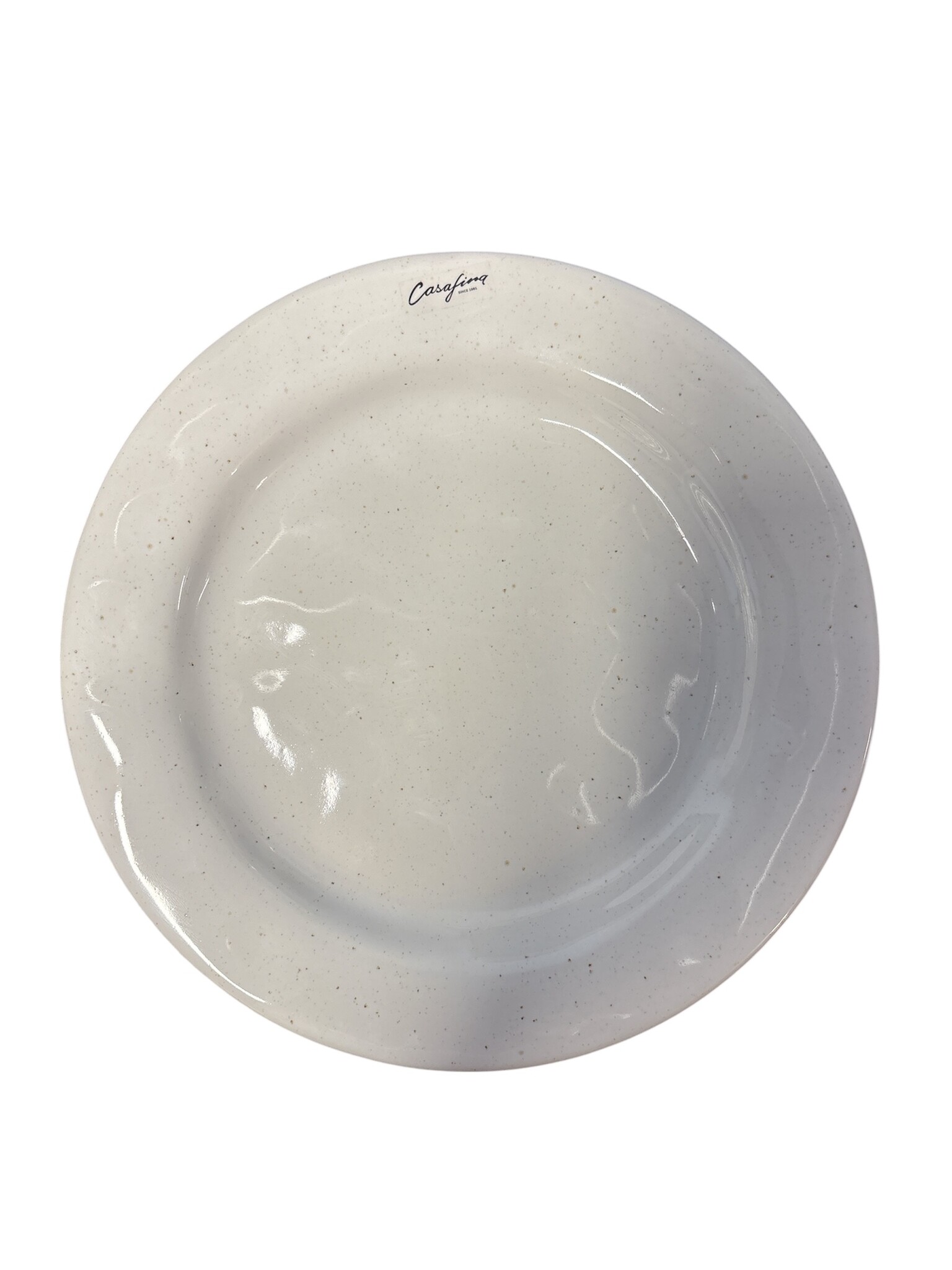 Cream Speckled Plate Sm - The Yellow Door Decor