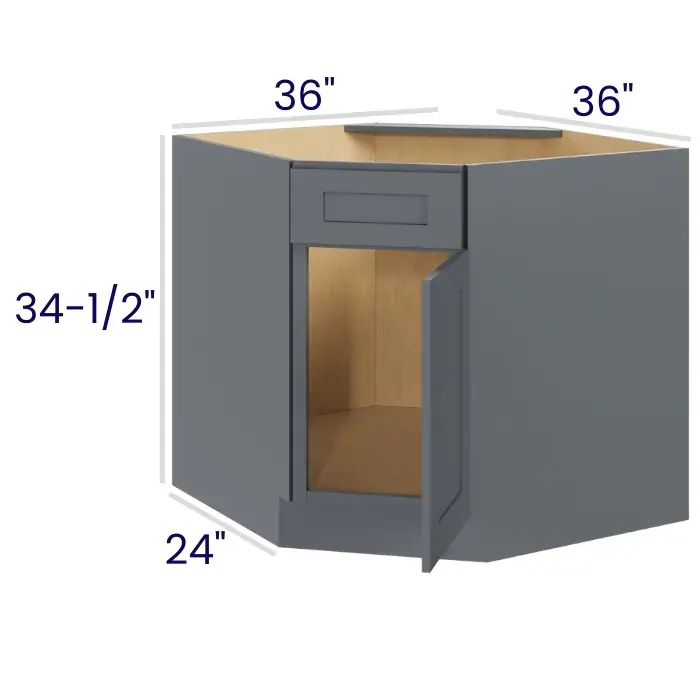36" W | 34.5" H Corner Sink Bases - Bud's Built Cabinetry by Bud's ...