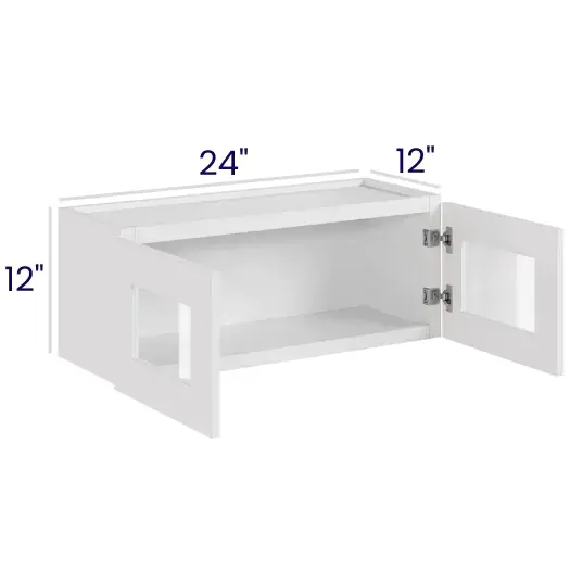 24" W | 12" H Double Door Stacker Cabinets with Glass - Bud's Built ...