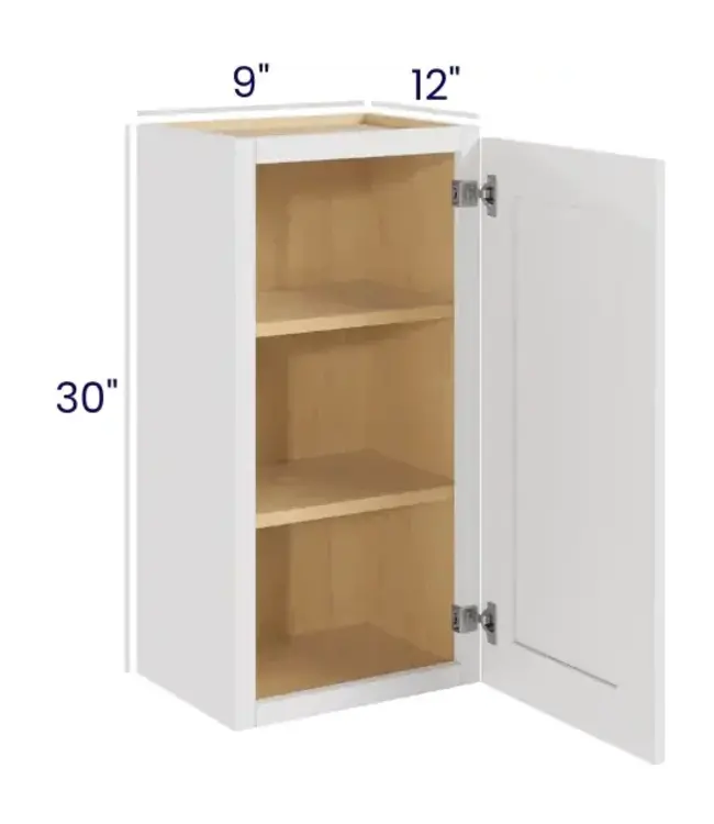 9" W | 30" H Wall Cabinets - Single Door - Bud's Built Cabinetry by Bud ...
